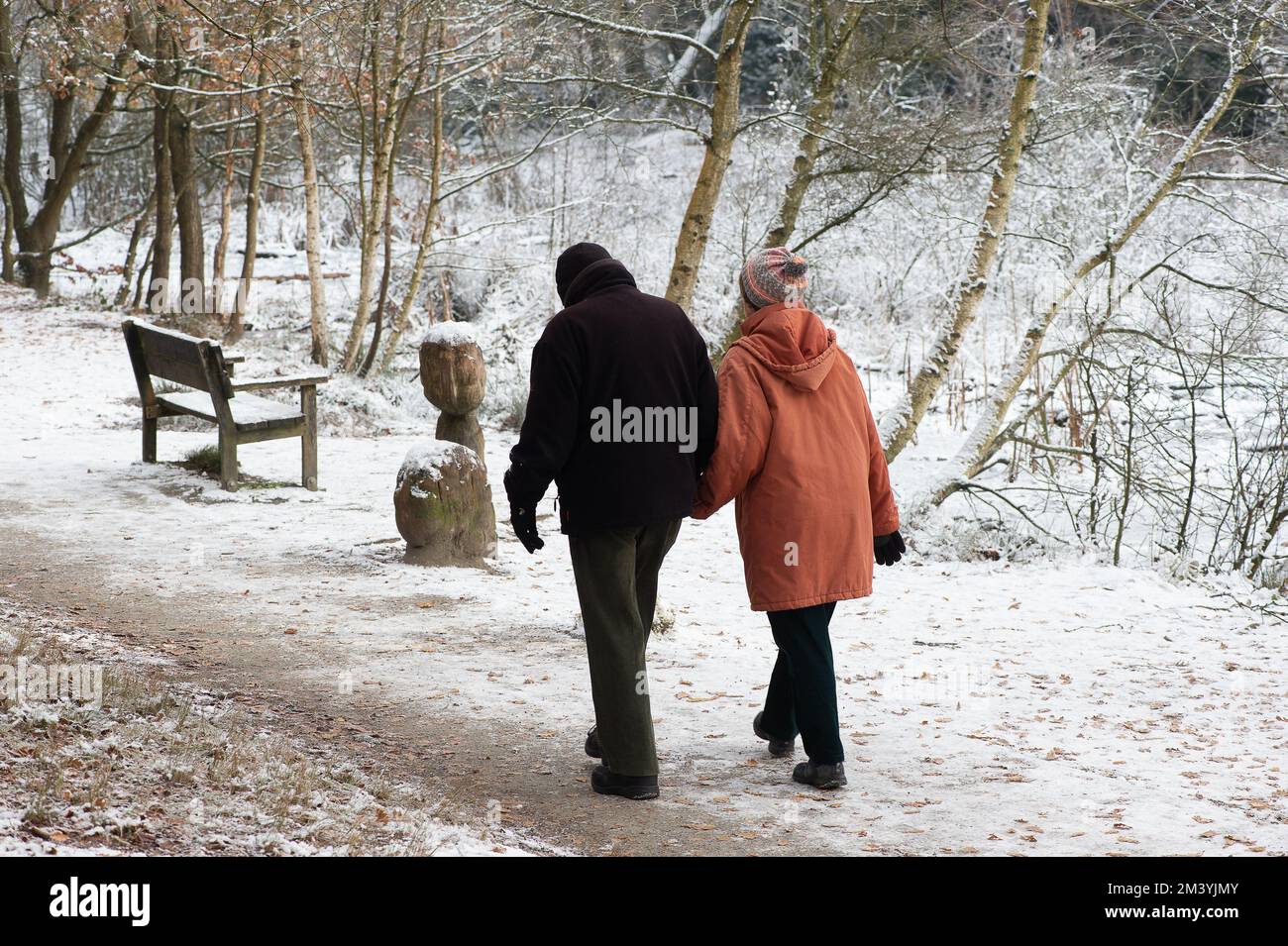 Farnham Common, Buckinghamshire, UK. 17th December, 2022. Walkers out ...