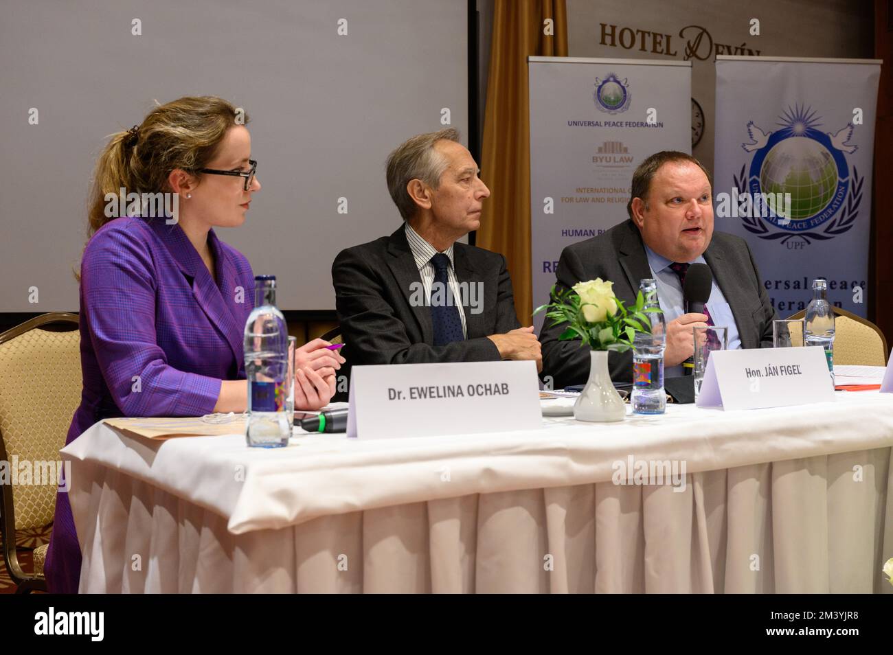 Prof. Mark Hill KC speaking at the Conference "Religious Freedom – The ...