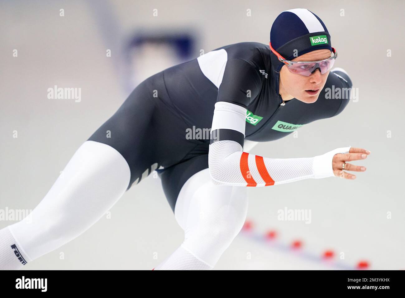 CALGARY, CANADA - DECEMBER 17: Vanessa Herzog of Austria competing on ...