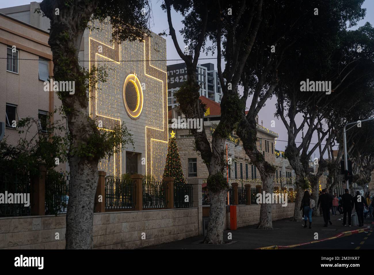 Haifa, Israel - December 12, 2022: View of the Catholic St. Josephs ...