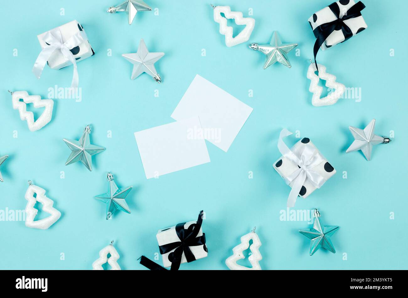 Christmas and New Year holiday background. Xmas greeting card ...