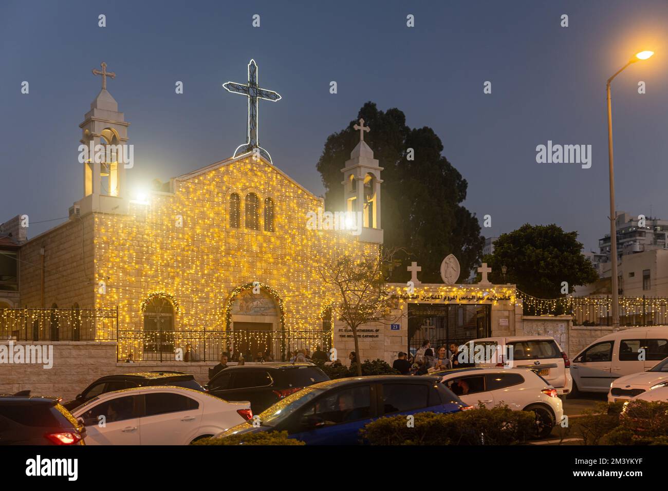 Haifa, Israel December 2022St Elias Cathedral of the Melkite Catholic ...