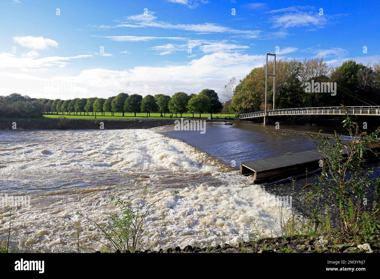 River Taff at Blackweir, Cardiff, Taken 2022.cym Stock Photo - Alamy