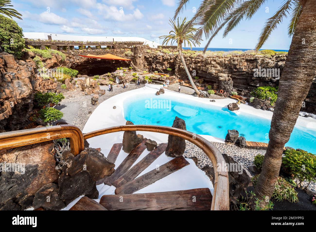 Amazing cave, pool, natural auditorium, salty lake designed by Cesar ...