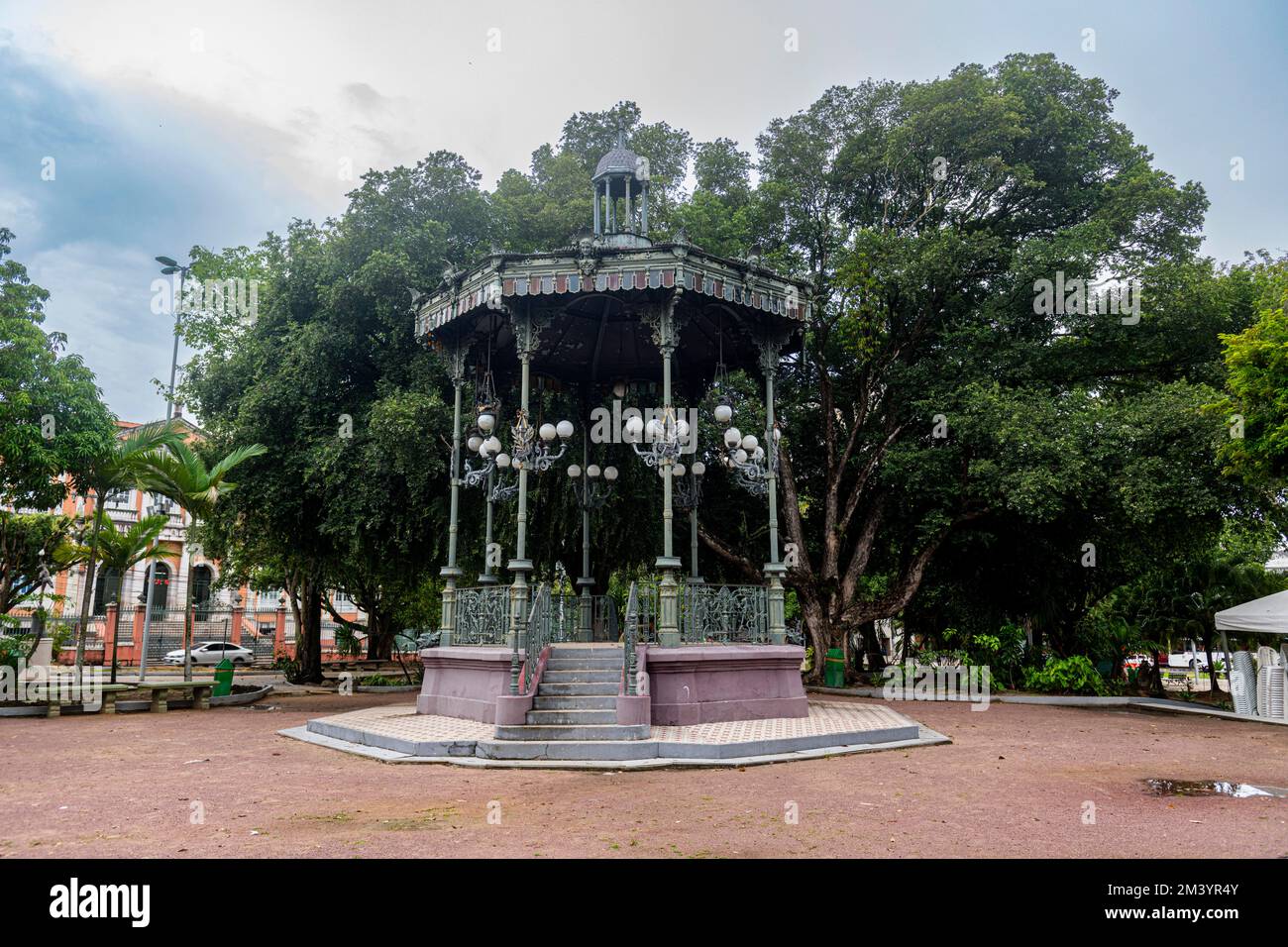Little park before the Provincial palace, Manaus, Amazonas state ...