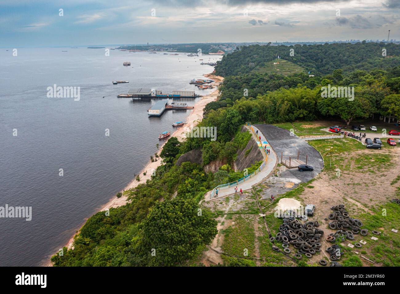 Shore of the Amazon river, Manaus, Amazonas state, Brazil Stock Photo ...