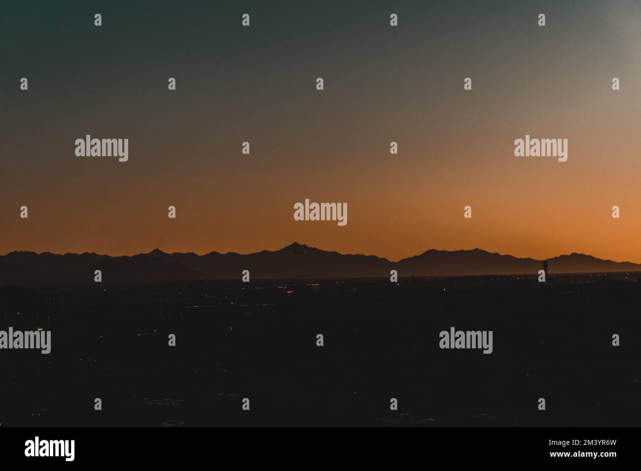 Mountain sunset in Arizona Stock Photo - Alamy