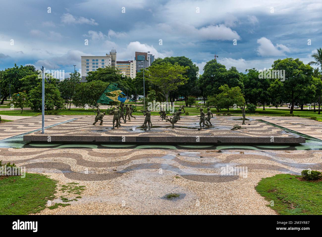 Square, Memorial 18 do Forte, Palmas, Tocantins, Brazil Stock Photo - Alamy