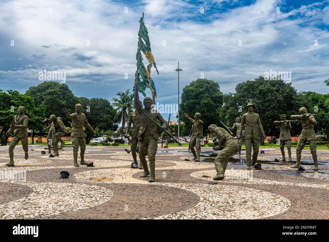 Square, Memorial 18 do Forte, Palmas, Tocantins, Brazil Stock Photo - Alamy