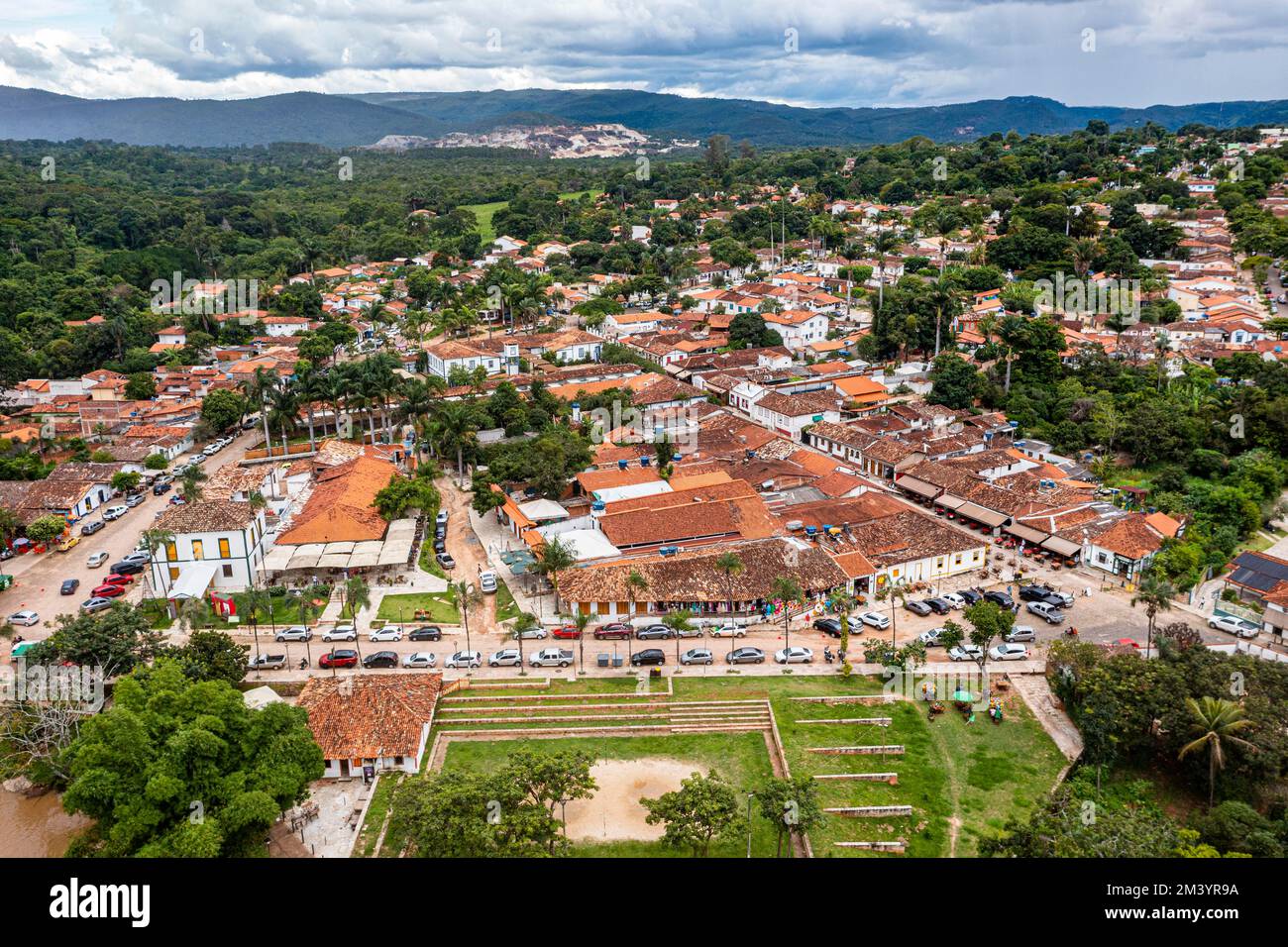 Aerial of Pirenopolis, Goias, Brazil Stock Photo - Alamy