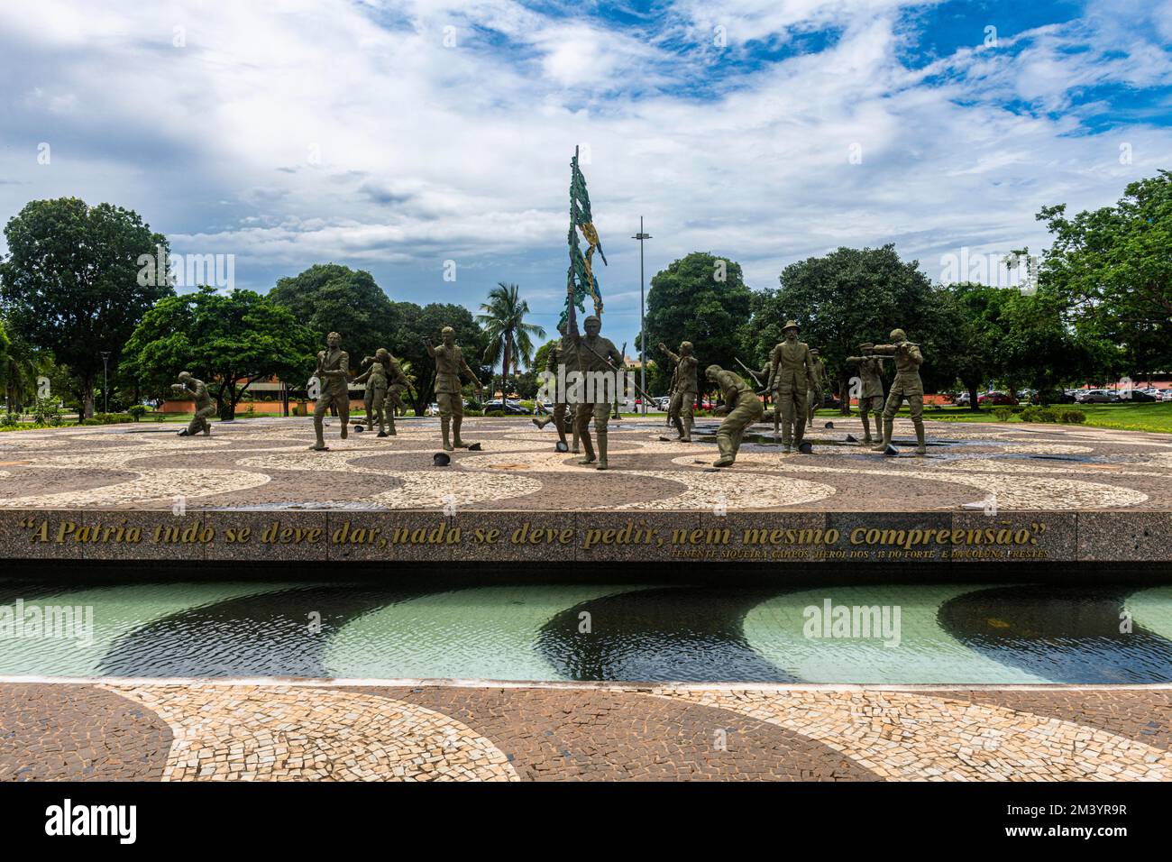 Square, Memorial 18 do Forte, Palmas, Tocantins, Brazil Stock Photo - Alamy