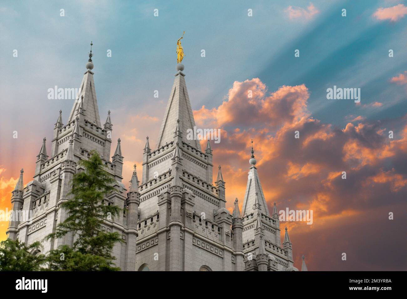 salt lake temple Stock Photo - Alamy