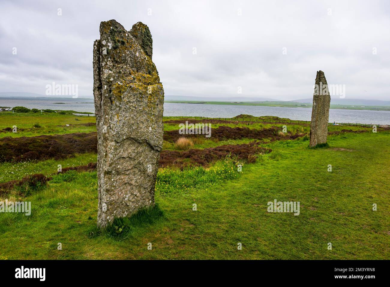 Unesco world heritage sight the stone circle, Ring of Brodgar, Orkney ...