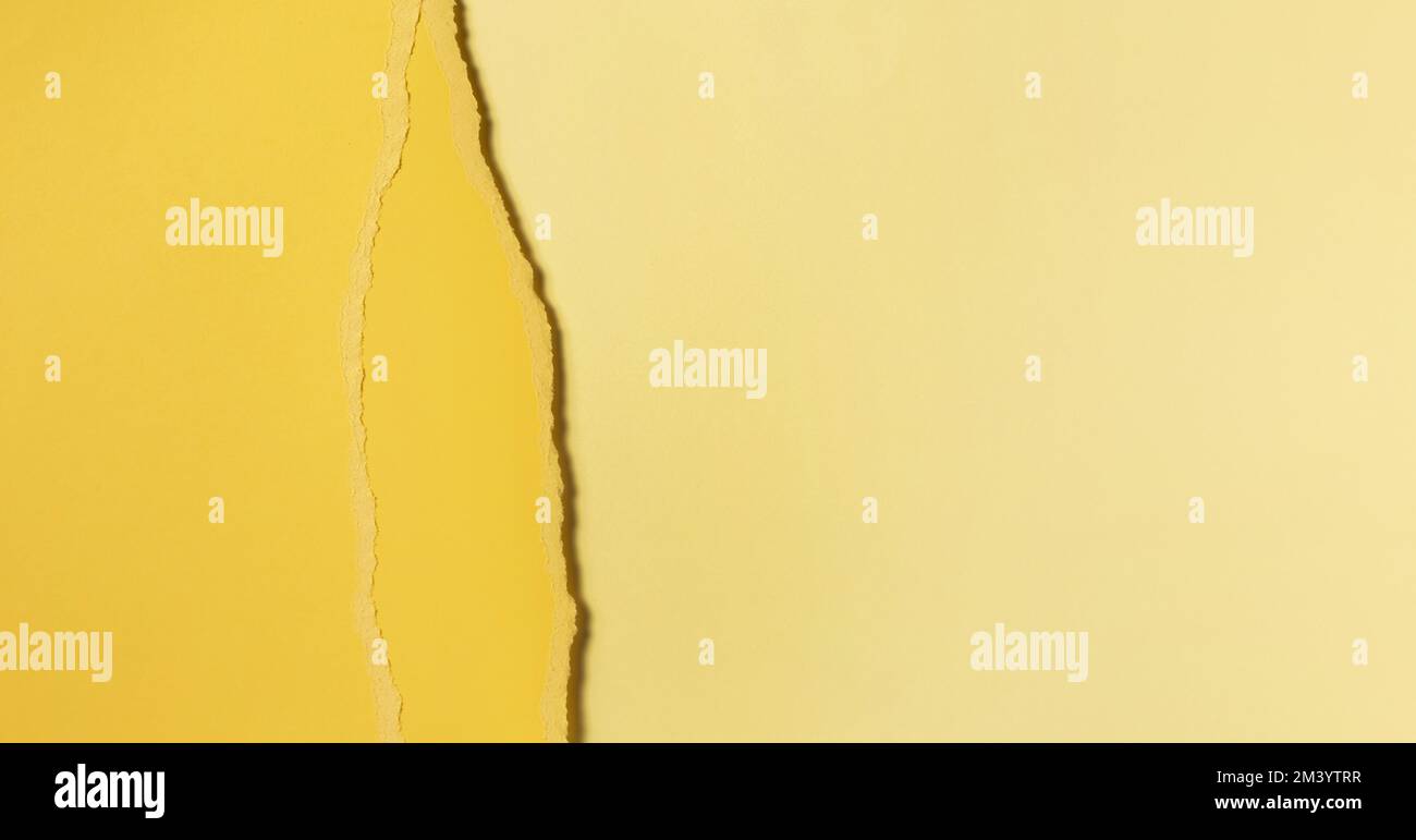 Different shades of torn yellow paper Stock Photo - Alamy