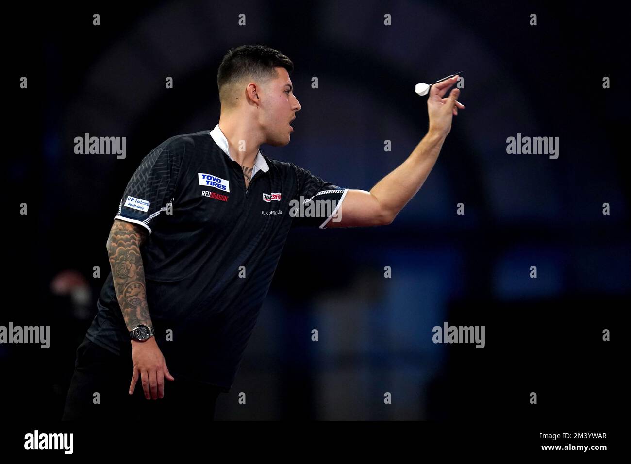 Ryan Meikle during his match against Lisa Ashton during day three of ...