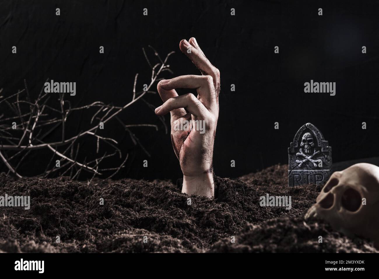 Dead hand sticking out hi-res stock photography and images - Alamy