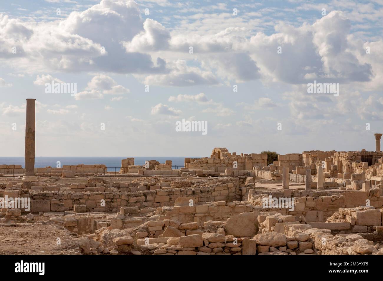 Excavation site of the ancient city of Kourion, Cyprus Stock Photo - Alamy