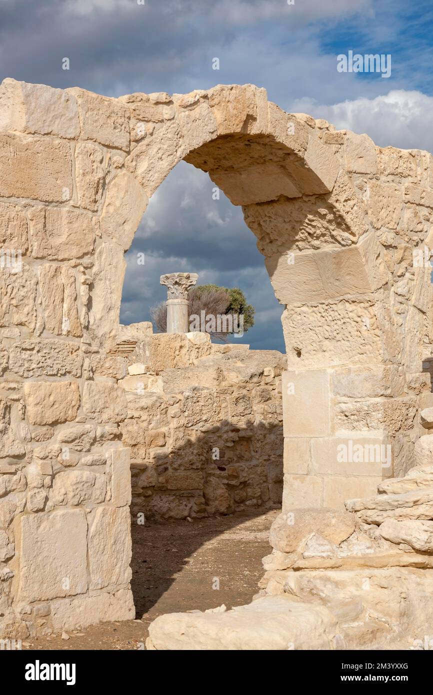 Excavation site of the ancient city of Kourion, Cyprus Stock Photo - Alamy
