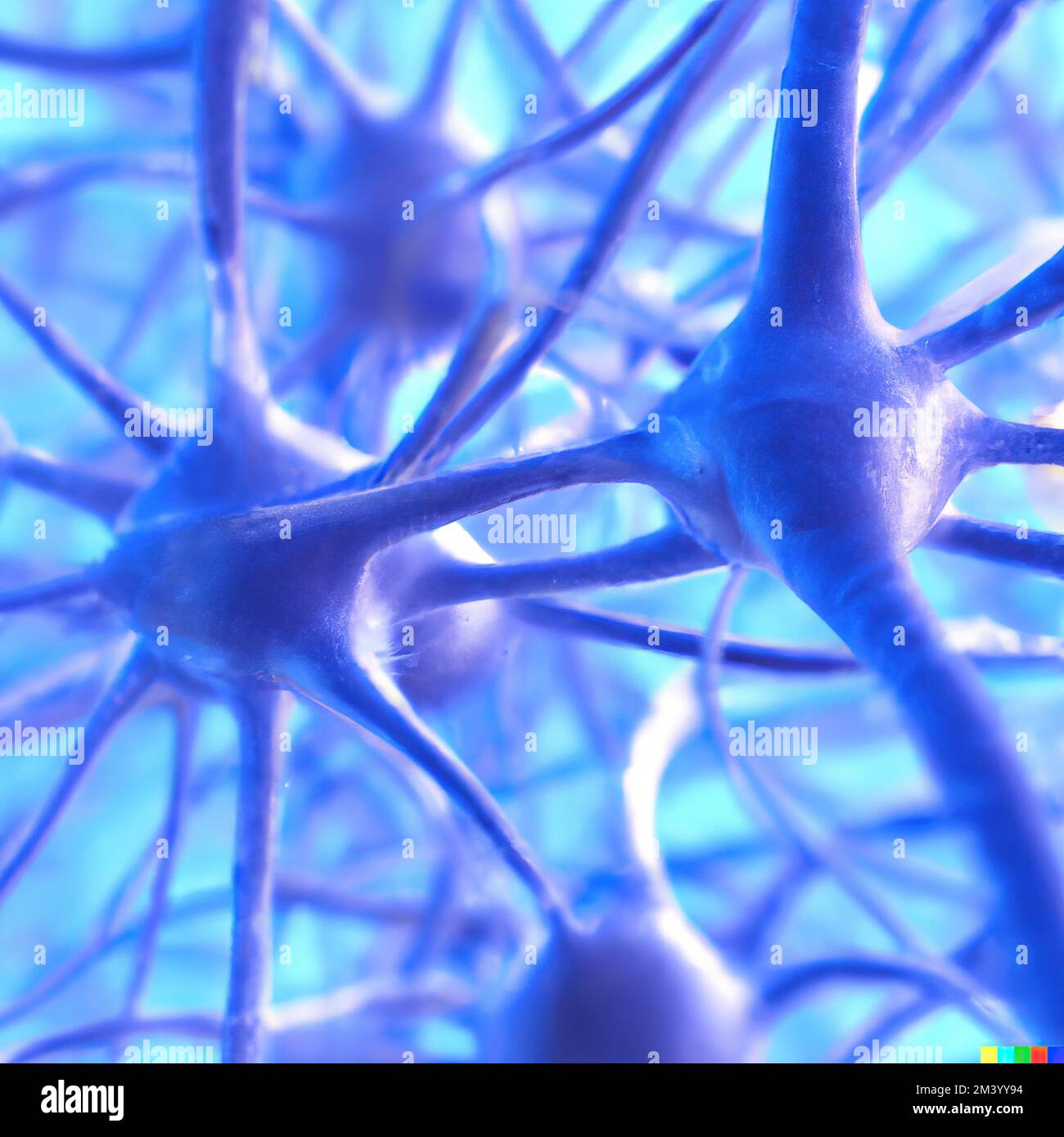 Active human nerve cells illustration Stock Photo - Alamy