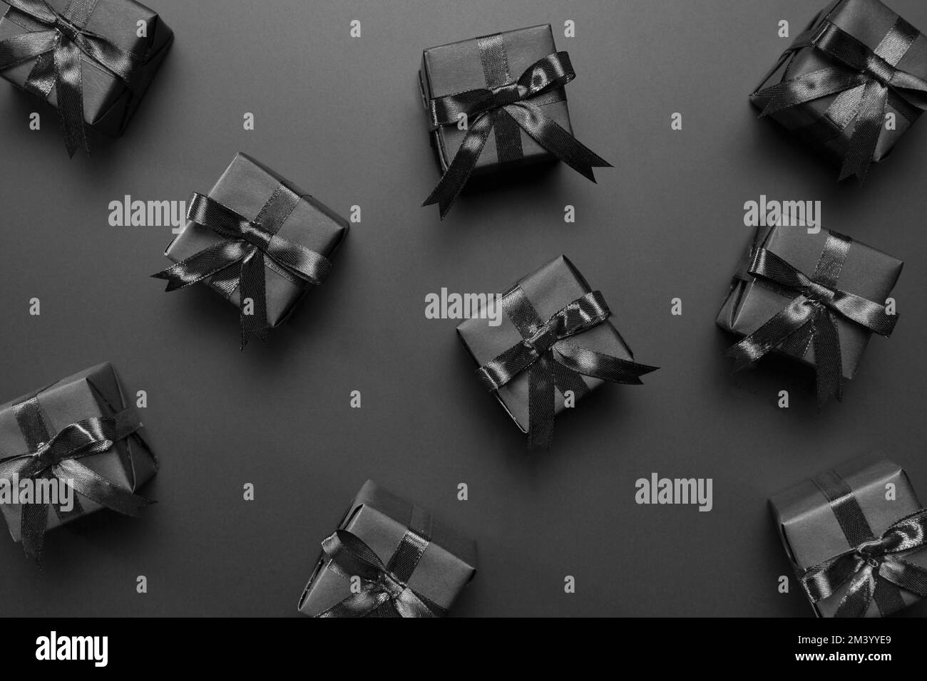 Golden black gift Black and White Stock Photos & Images - Alamy