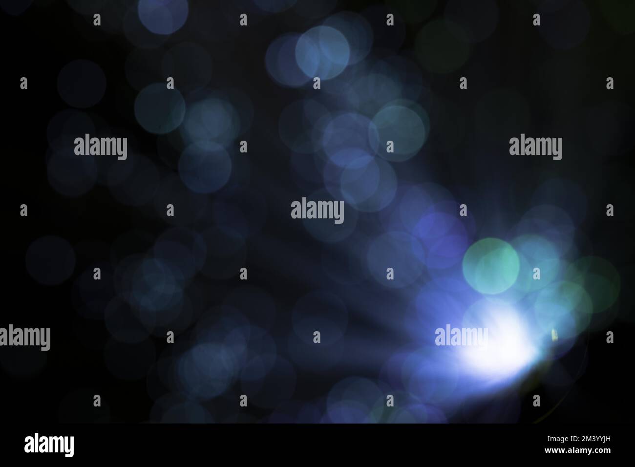 Bright light spots with cold colors Stock Photo - Alamy