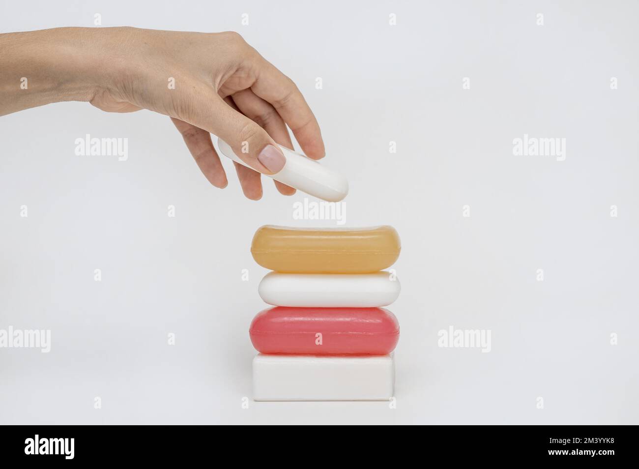 Bunch soaps different shapes Stock Photo - Alamy