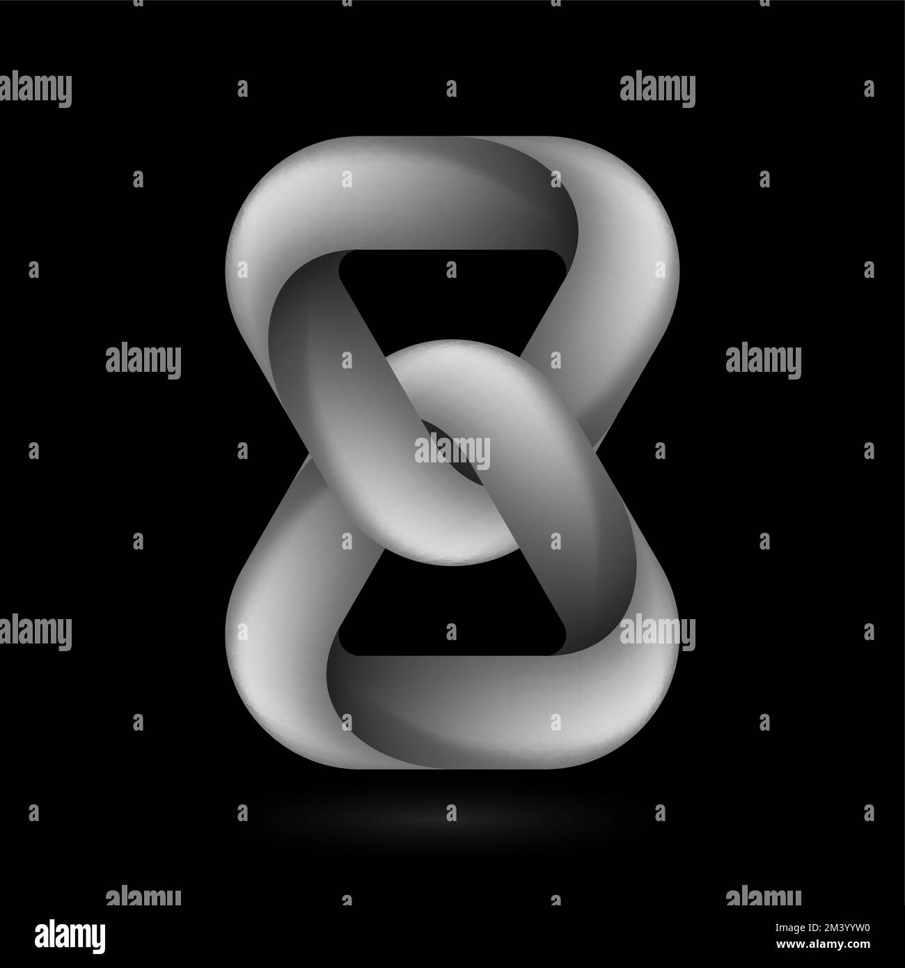 Abstract Model of Geometric Torus Knot Object. Illustration for Science ...