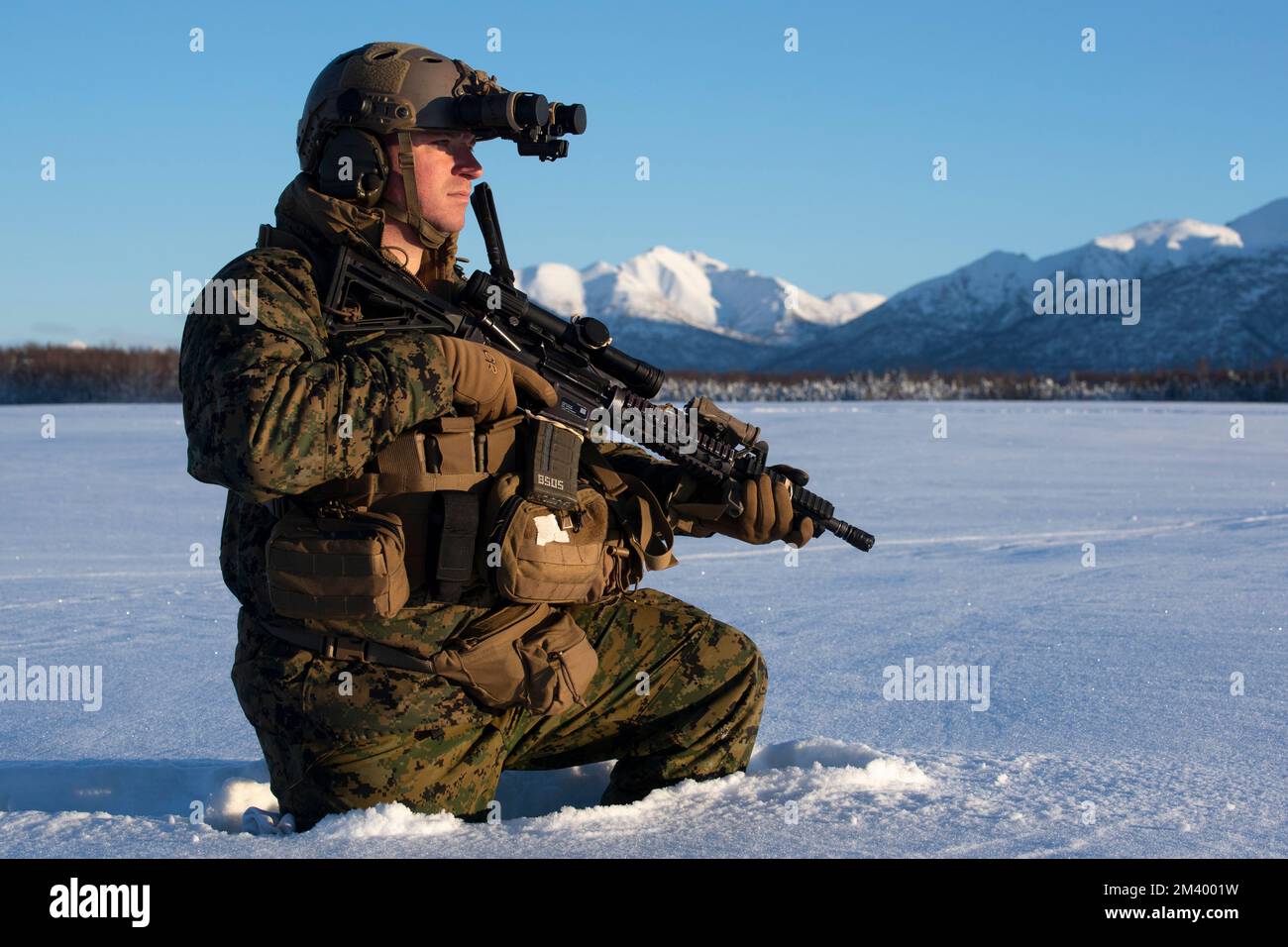 A U.S. Marine assigned to the 2d Reconnaissance Battalion, 2d Marine ...