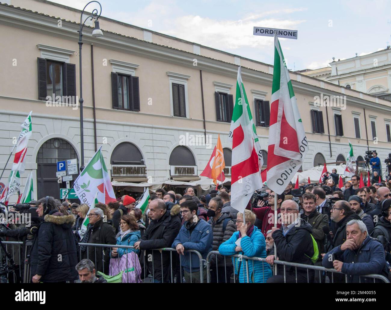 Demonstration of the Pd (Democratic Party) against the maneuver of the ...