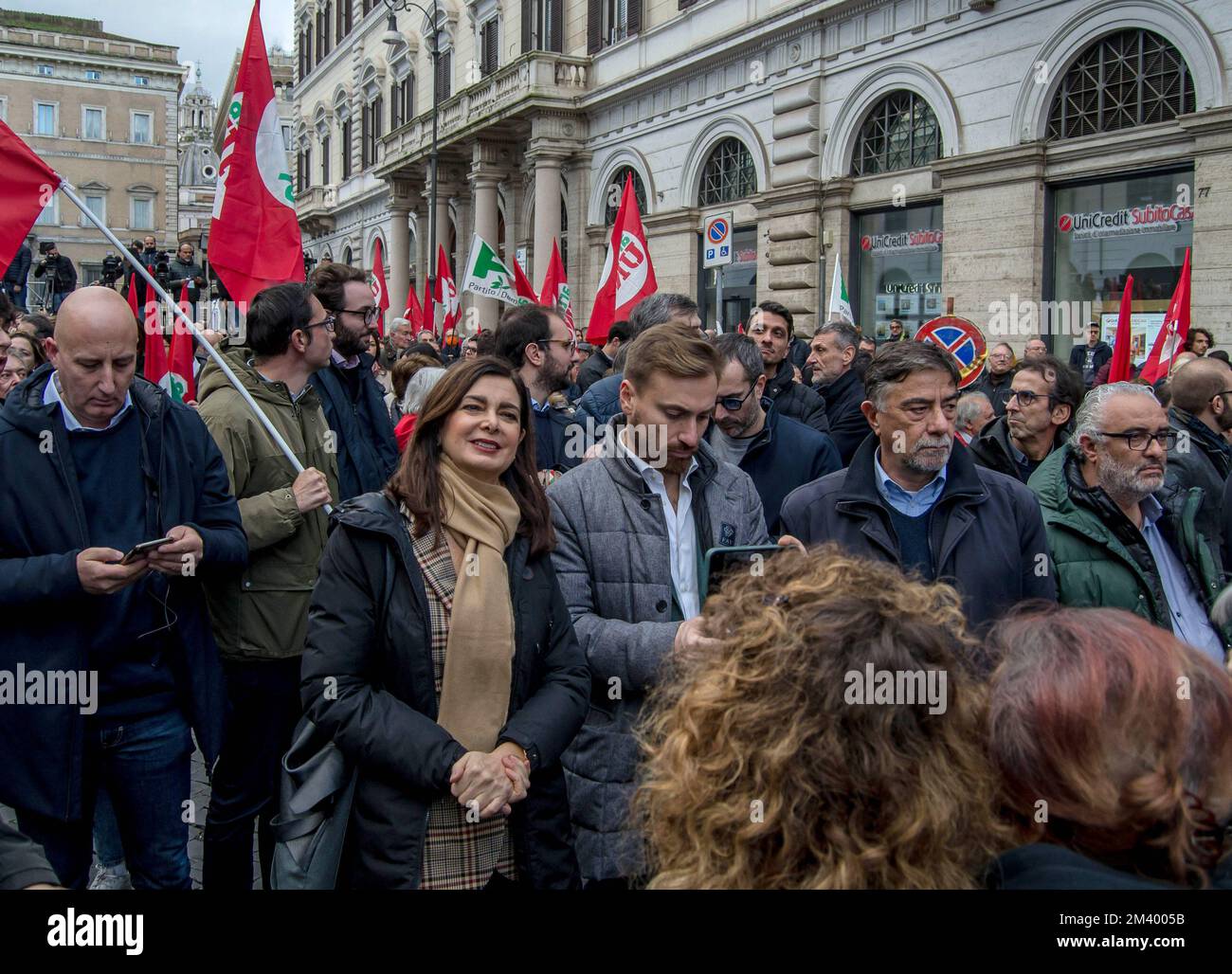 Demonstration of the Pd (Democratic Party) against the maneuver of the ...