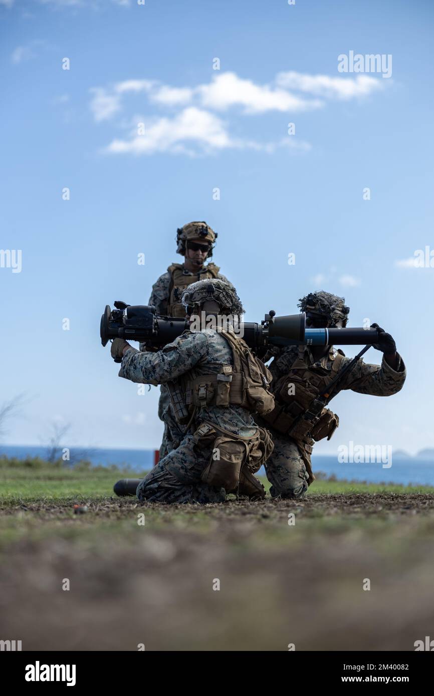 A U.S. Marine with 3d Littoral Combat Team, 3d Marine Littoral Regiment ...