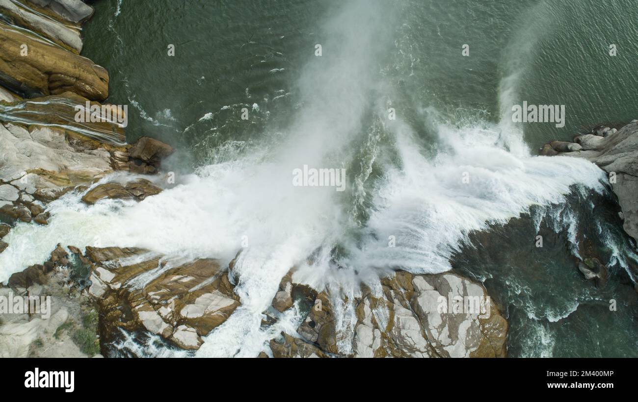Aerial view top waterfall hi-res stock photography and images - Alamy