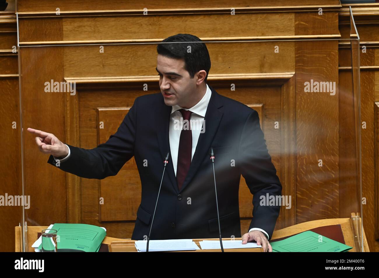 Athens, Greece. 17th Dec, 2022. Michael Katrinis Head of Parliamentary ...