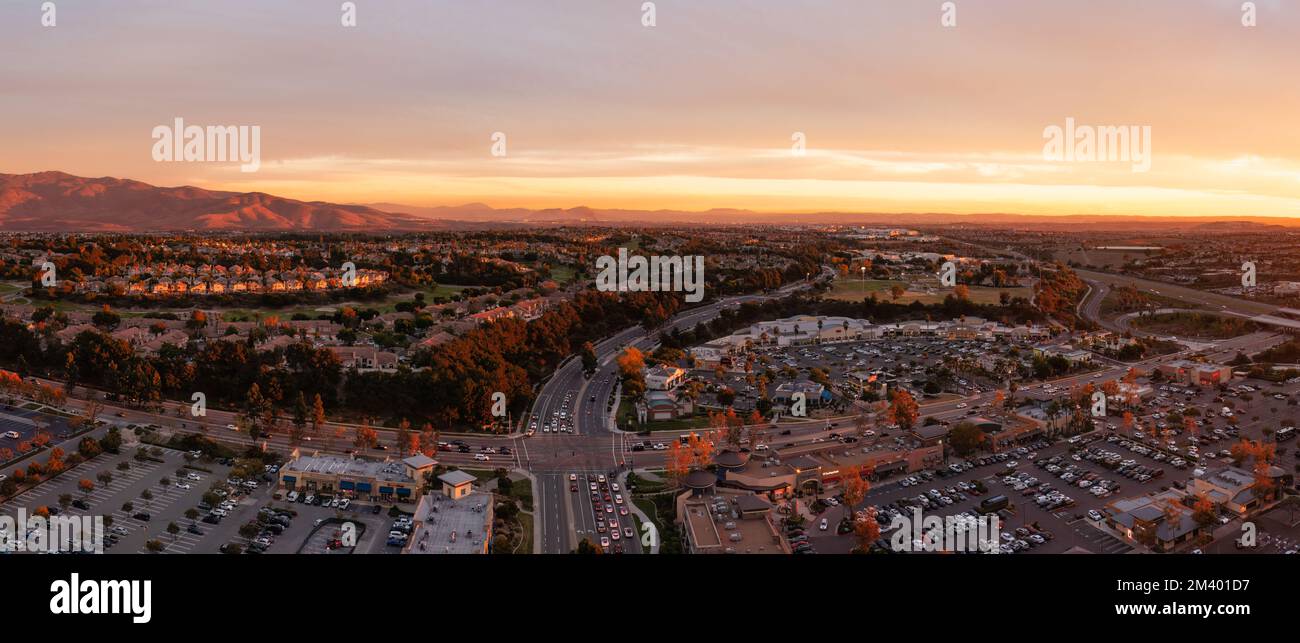 Aerial view of residential subdivision houses Stock Photo - Alamy