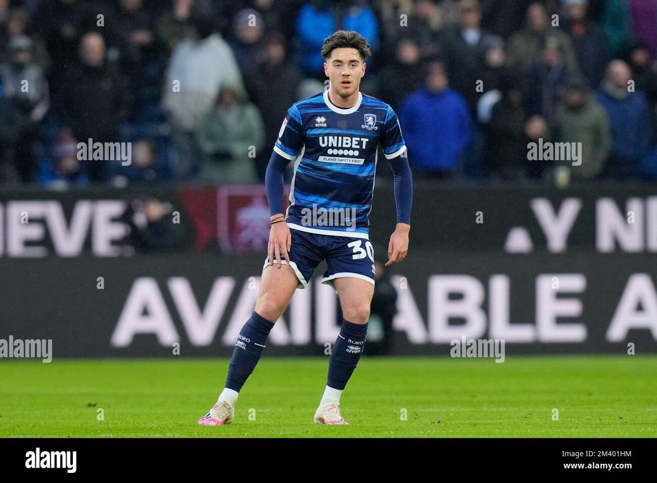 Hayden Hackney #30 of Middlesbrough during the Sky Bet Championship ...