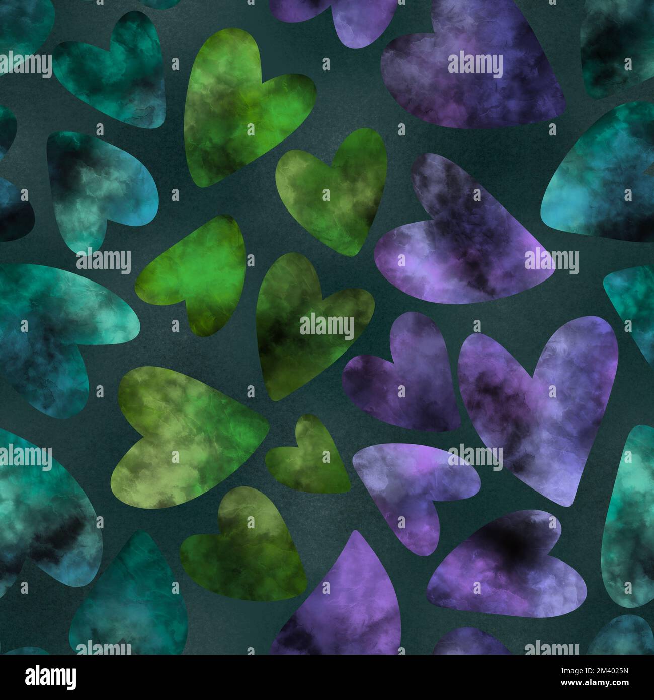 Valentines hearts seamless cartoon pattern for wrapping paper and kids ...