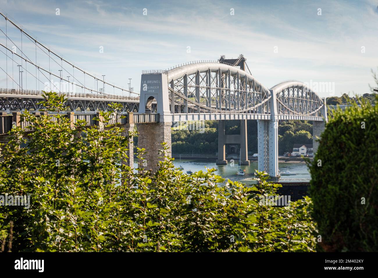 Royal Albert Bridge by Isambard Kingdom Brunel Over the River Tamar ...