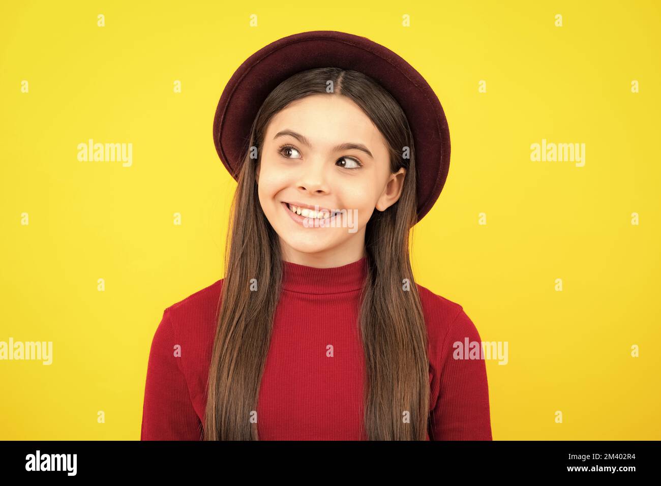 Happy Teenager Portrait Smiling Girl Close Up Portrait Of Caucasian