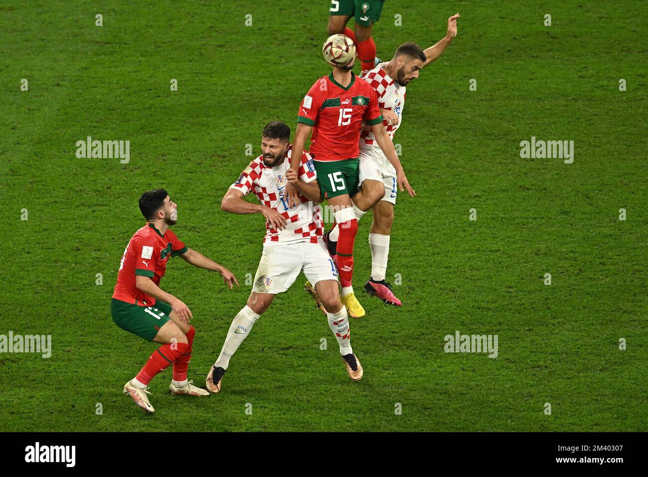 Doha, Qatar. 18th Dec, 2022. Selim Amallah of Morocco during Croatia v ...