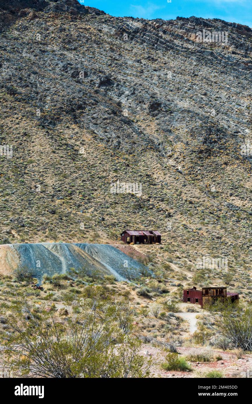 Death Valley National Park, California USA - 8 MAR 2022: Remnants of ...