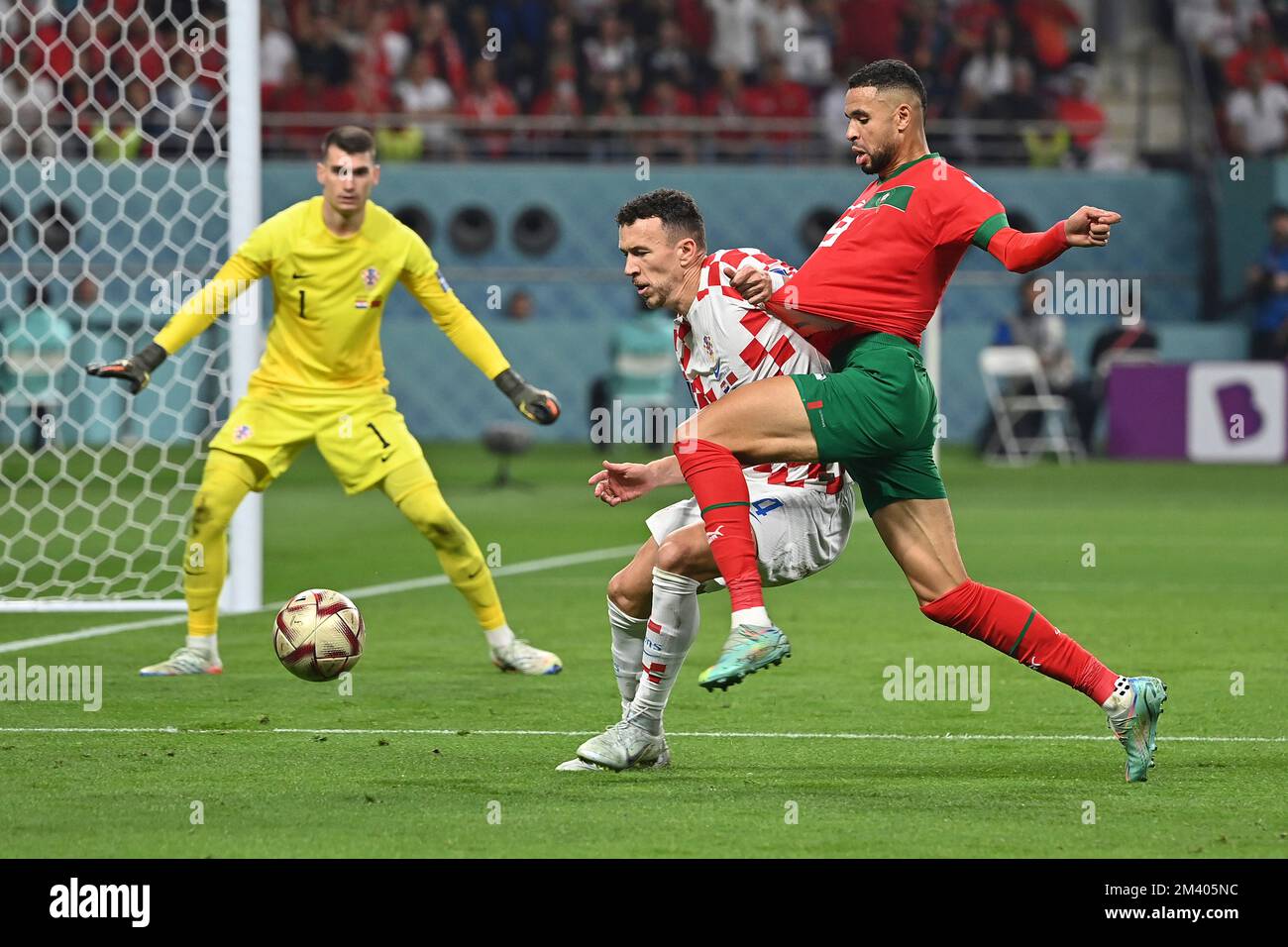 Ivan PERISIC (CRO), action, duels versus EN-NESYRI Youssef (MAR). hi ...