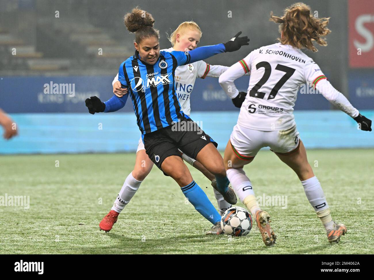 Leuven , Belgium. 17 December, 2022. Roosa Ariyo (20) of Brugge ...