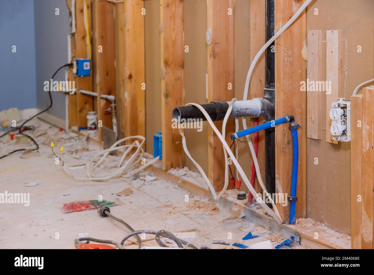 Kitchen that is currently under renovation is undergoing repairs for ...