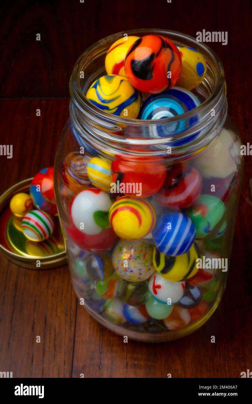Jar of marbles hi-res stock photography and images - Alamy