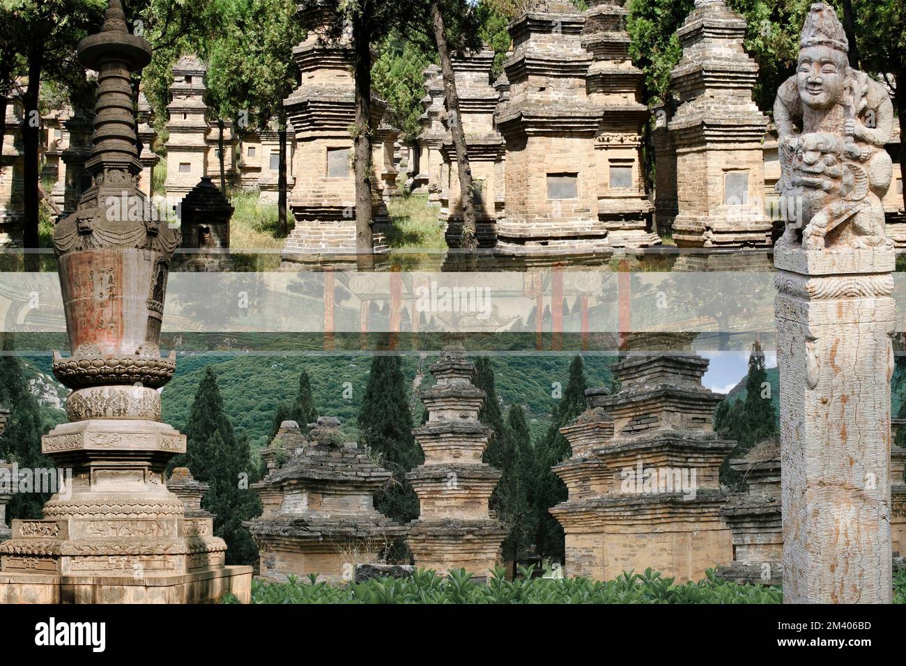 Pagoda Forest at Shaolin Temple in China Stock Photo - Alamy