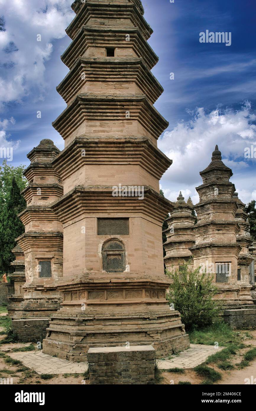 Pagoda Forest at Shaolin Temple in China Stock Photo - Alamy