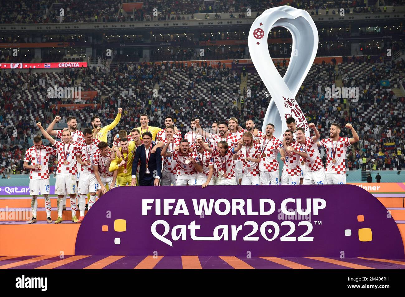 Team photo, team, team, team photo of Luka MODRIC (CRO), jubilation ...