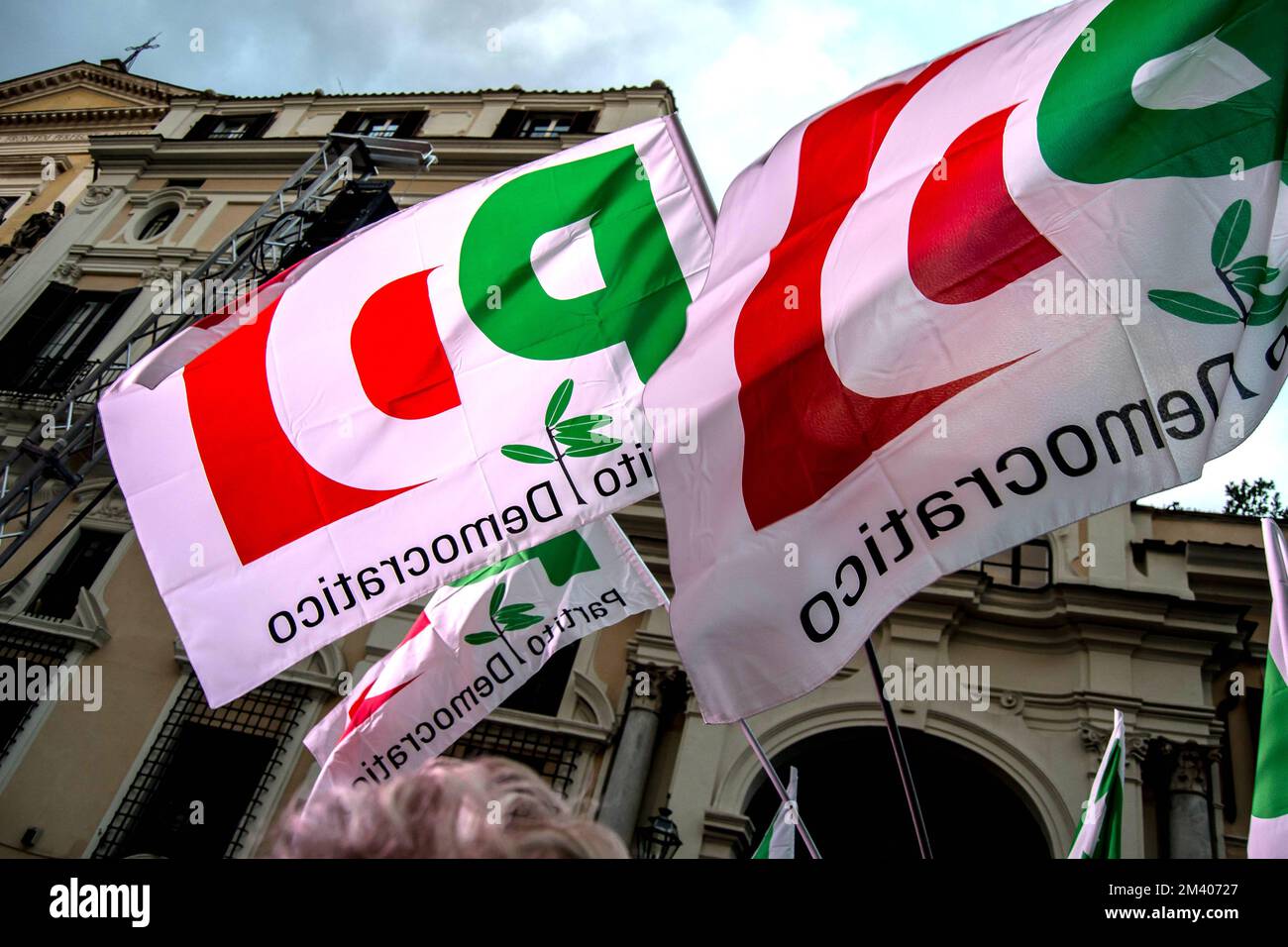 Rome, Italy, Italy. 17th Dec, 2022. Demonstration of the Pd (Democratic ...