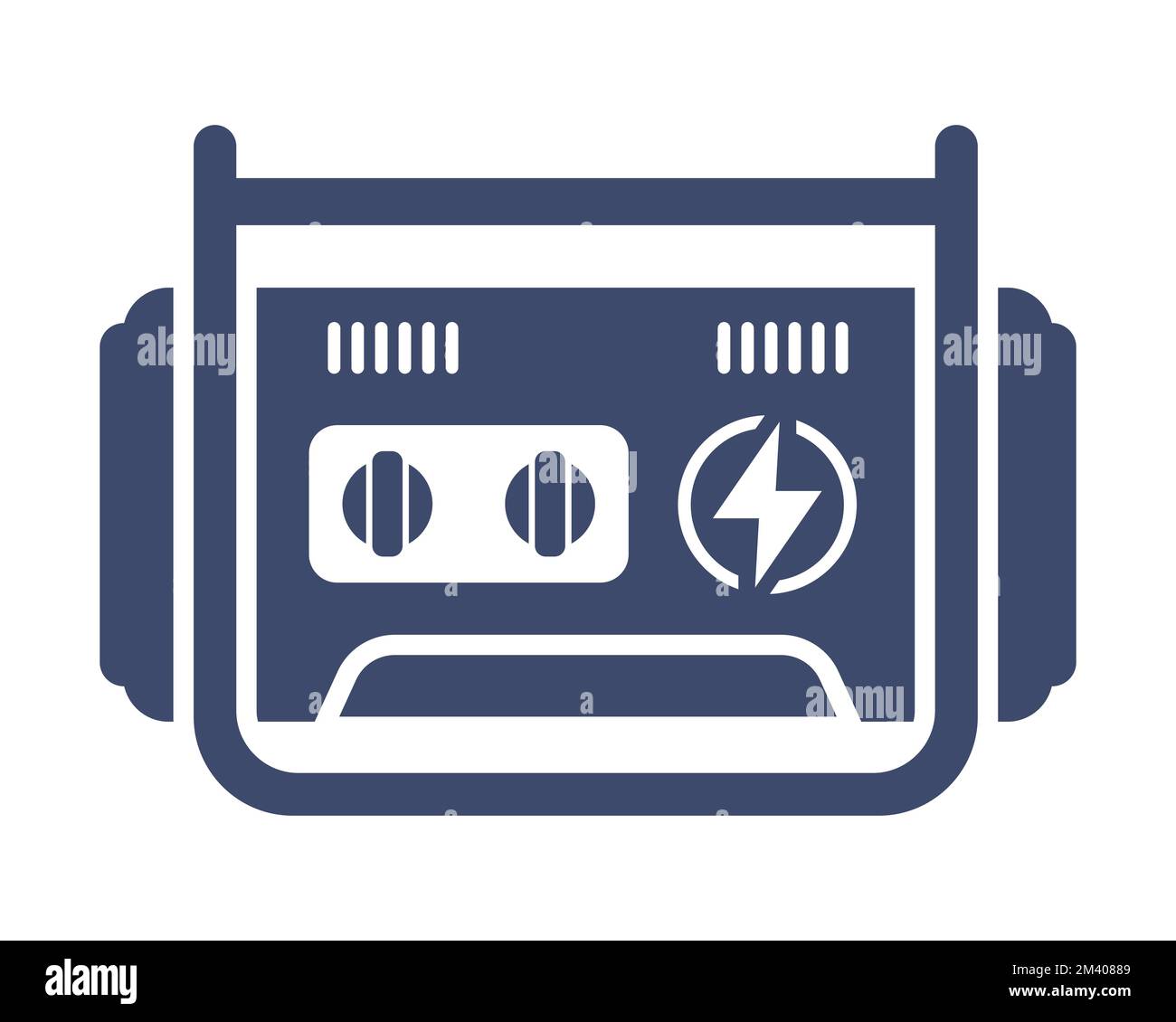 icon of a portable generator to supply electricity in an emergency ...