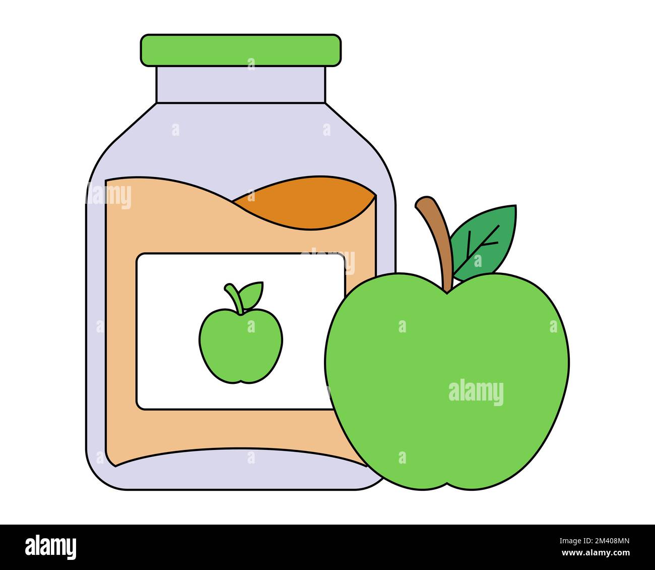 Apples in packaging Stock Vector Images - Alamy